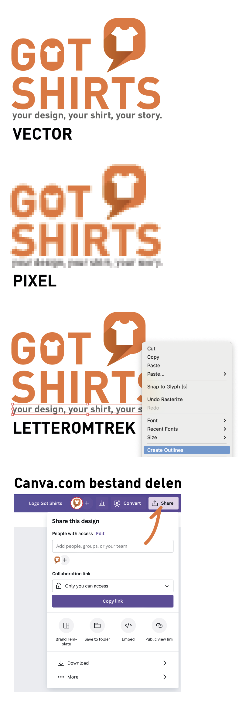 Ontwerpen aanleveren – Got Shirts Maastricht